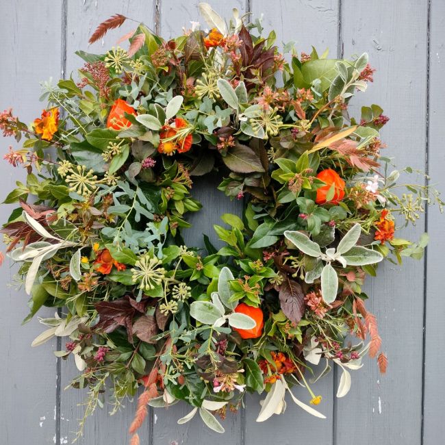Late Autumn Door Wreath | The Real Flower Company
